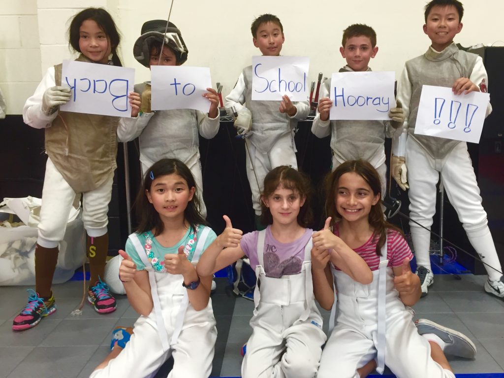 Back to School for Fencers - How to Prepare - Academy of Fencing ...