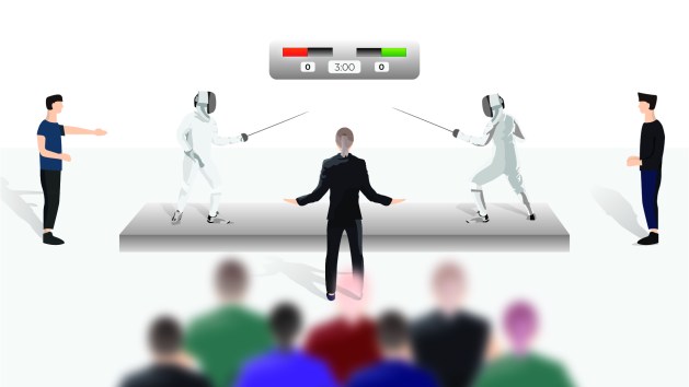 Fencing Referee Hand Signals (Infographic) - Academy of Fencing Masters